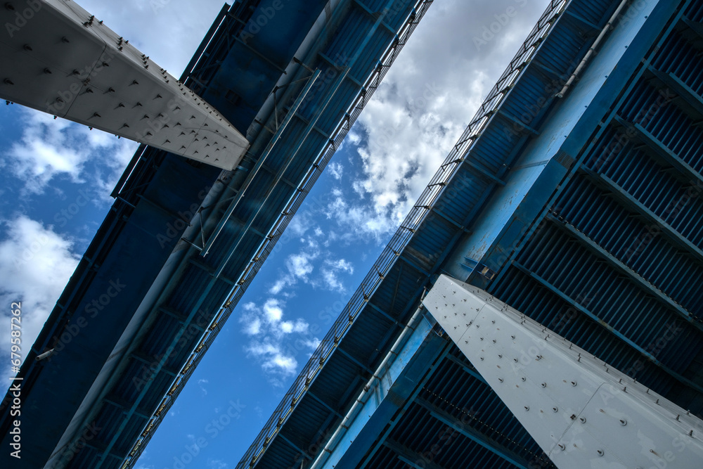 Istanbul Golden Horn Bridge. Under the Istanbul Golden Horn bridge ...