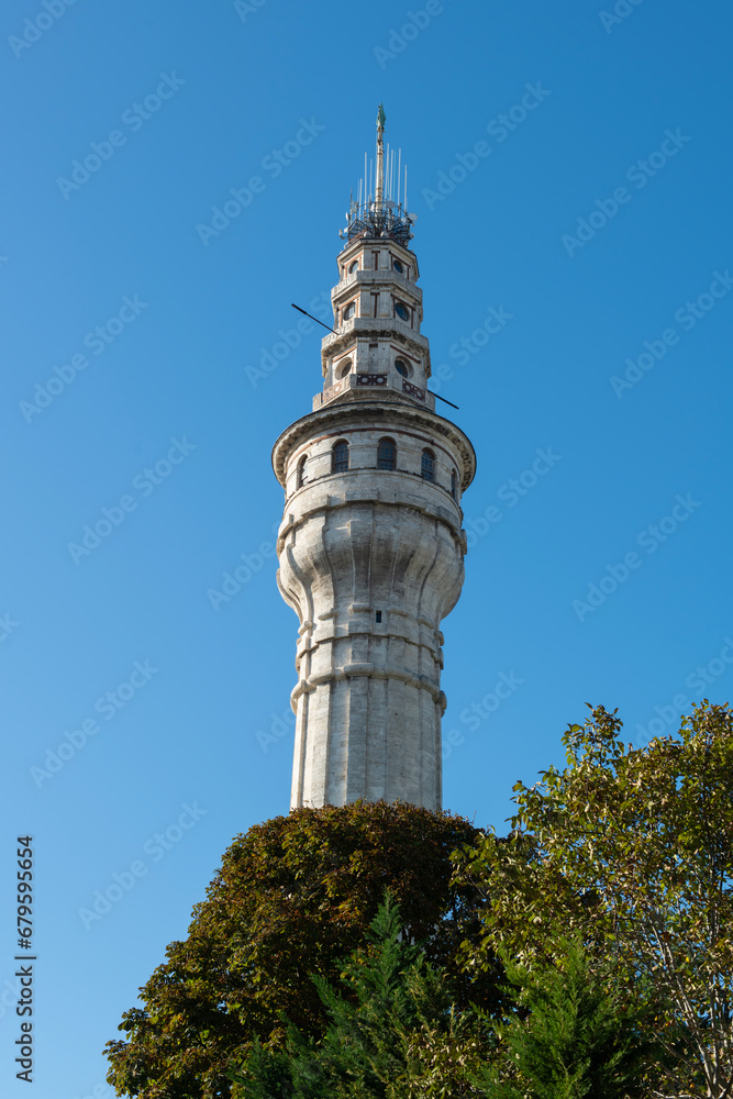 Ancient Medieval Fire Tower (Turkish: Yangın Kulesi) of Istanbul ...