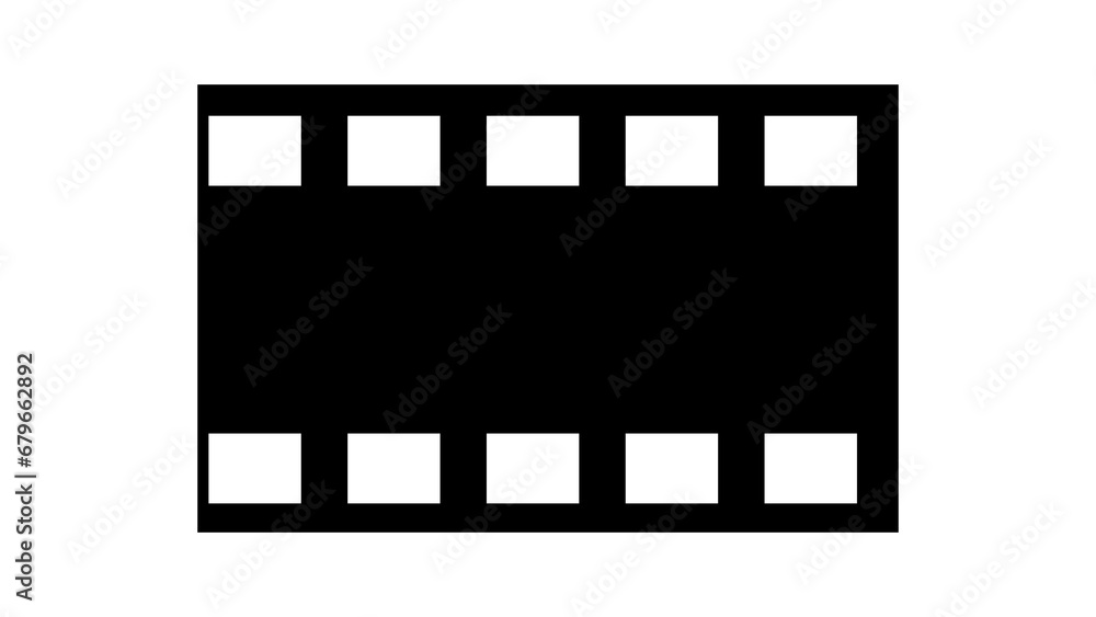 Film reel film tape moving motion graphic greenscreen background. Reel ...