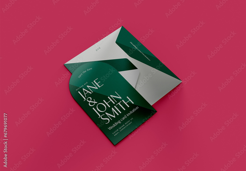 Wedding Invitation Mockup Stock Template | Adobe Stock