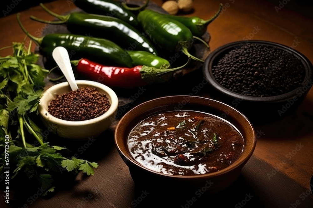 Authentic Mole Mexicano: Ingredients of Poblano Mole Sauce, A Spicy ...