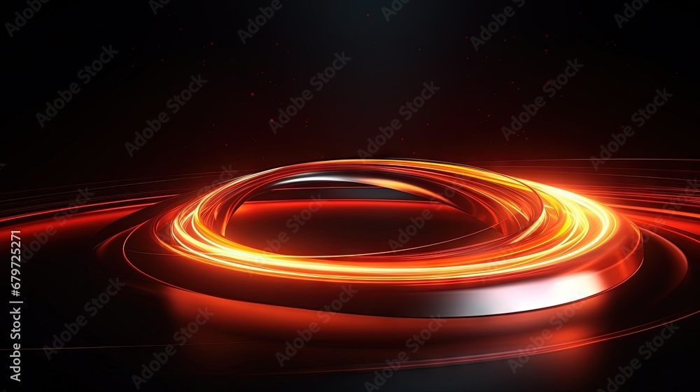Abstract light lines of movement and speed. light ellipse. Galaxy Glint ...