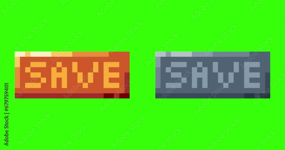 Green screen of save,save button bits pixel slowly appeared and ...