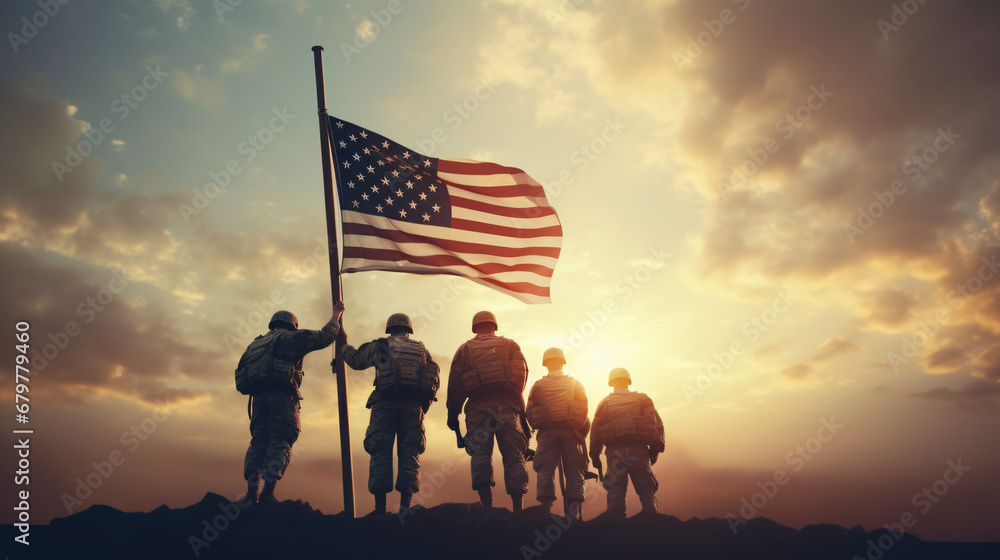 American flag symbolic of patriotism, 4th of july, memorial day ...