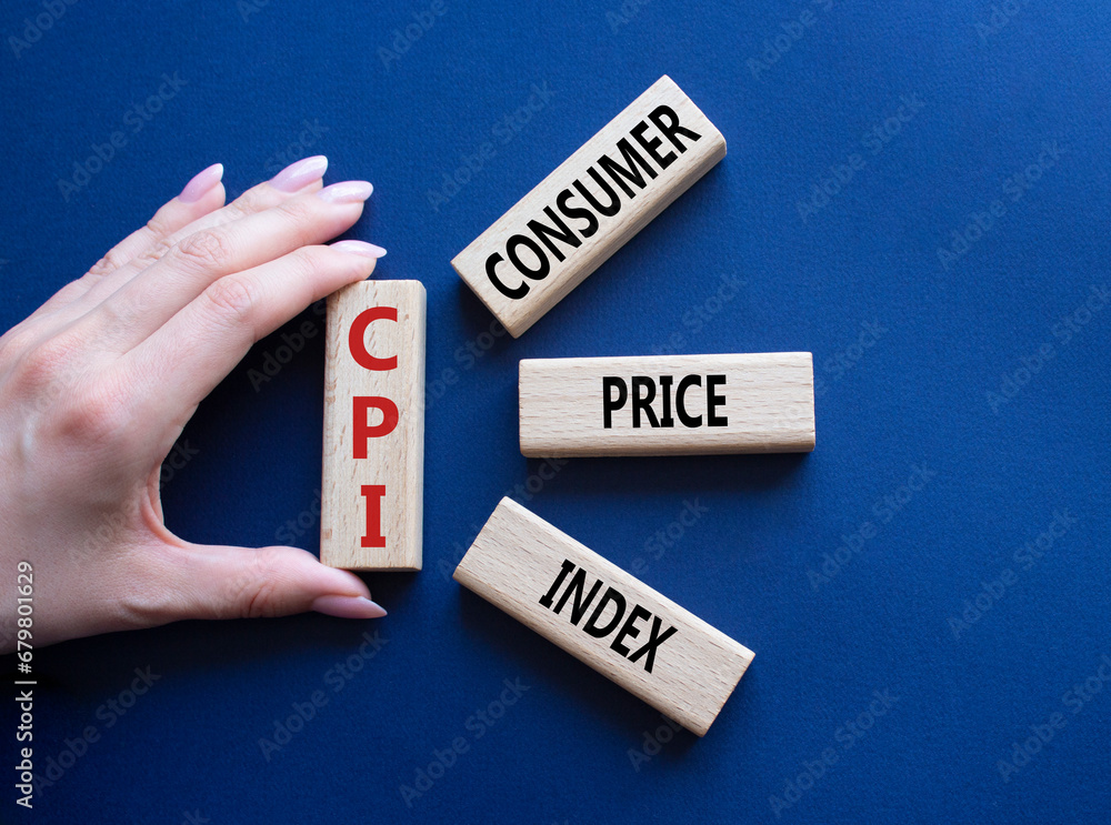CPI - Consumer Price Index symbol. Concept word CPI on wooden blocks ...