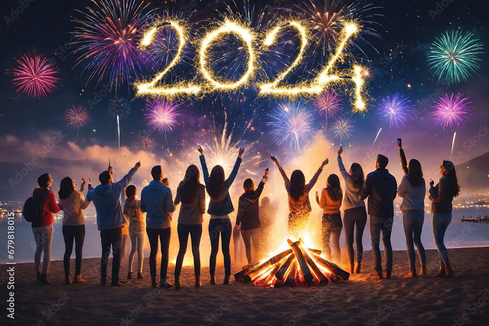 Celebrate the arrival of 2024 with a dazzling display of fireworks and ...