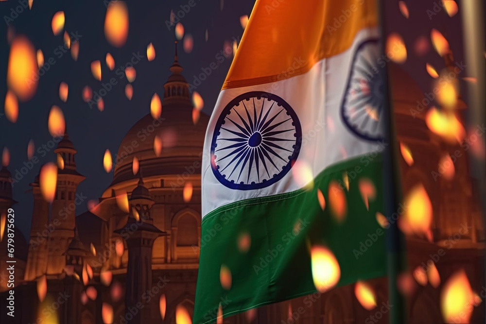 India Independence Day. Website banner and greeting card design ...
