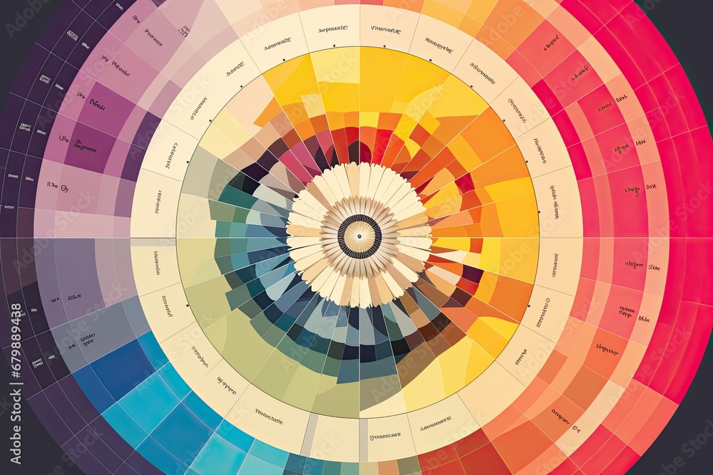 Design Education Infographic: Exploring the Vibrant Color Wheel Stock ...