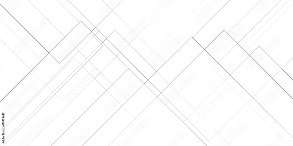 Abstract background with lines, White color technology concept ...