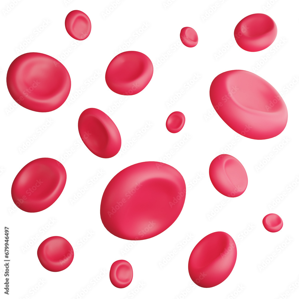 Red blood cells clipart flat design icon isolated on transparent ...