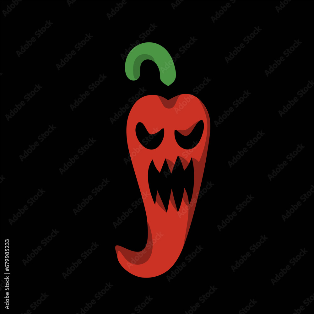Ghost Chilli Pepper Logo. Creative stylish and unique iconic Cool Ghost ...