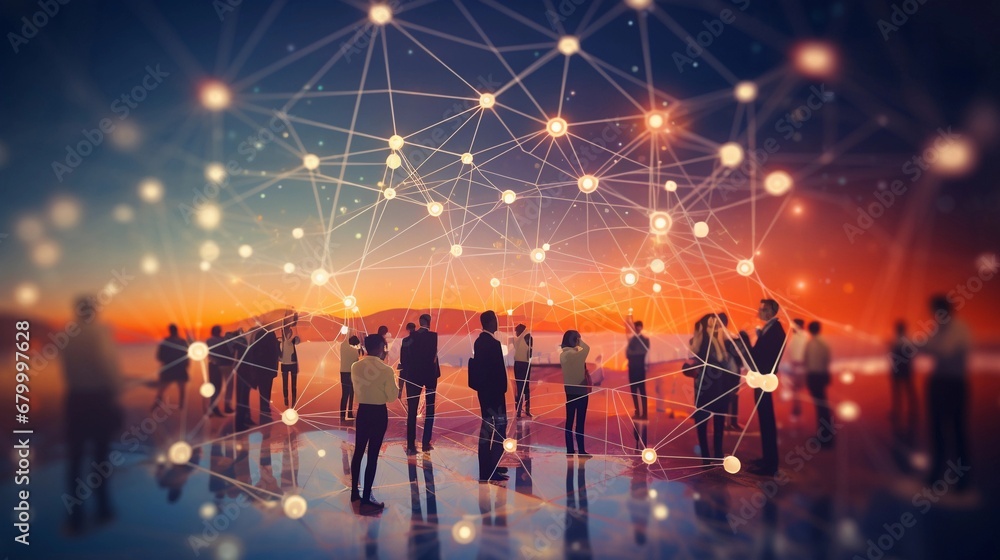 Design an illustration that visualizes the expansion of a business ...