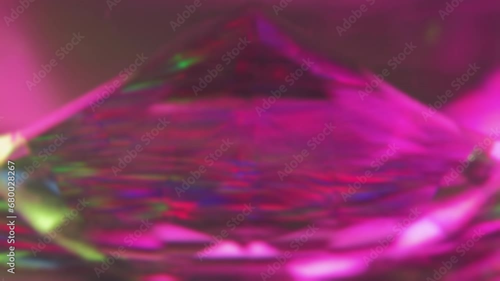 Crystal background. Stone refraction. Diamond shine. Colorful rainbow ...