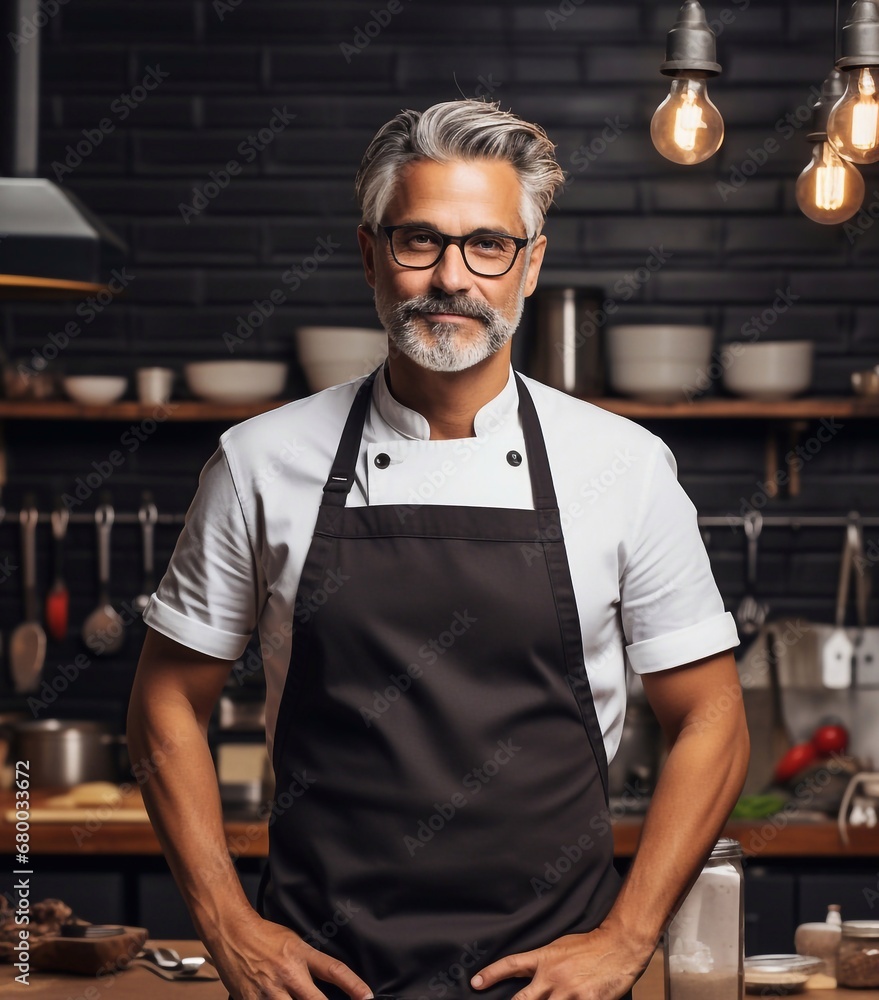 Chef uniform mockups with empty copy space to add logos and designs on ...