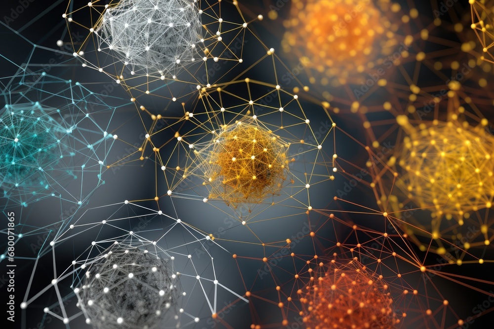 Abstract images of blockchain networks are visualizations of how ...
