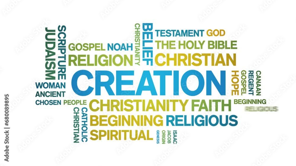 Creation animated tag word cloud;text design animation kinetic ...