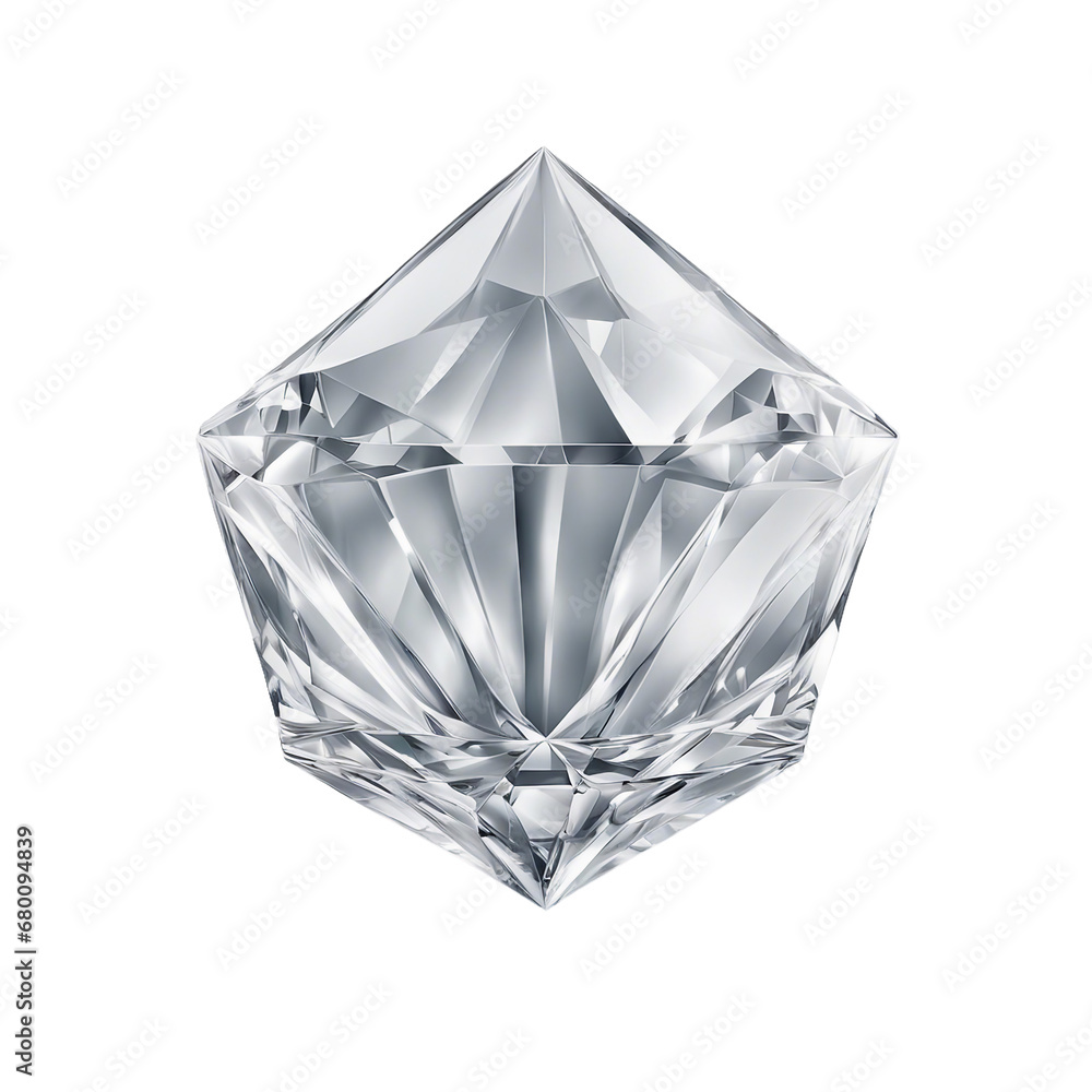 White Diamond Isolated On Transparent Background HD, PNG, Clipart Stock ...