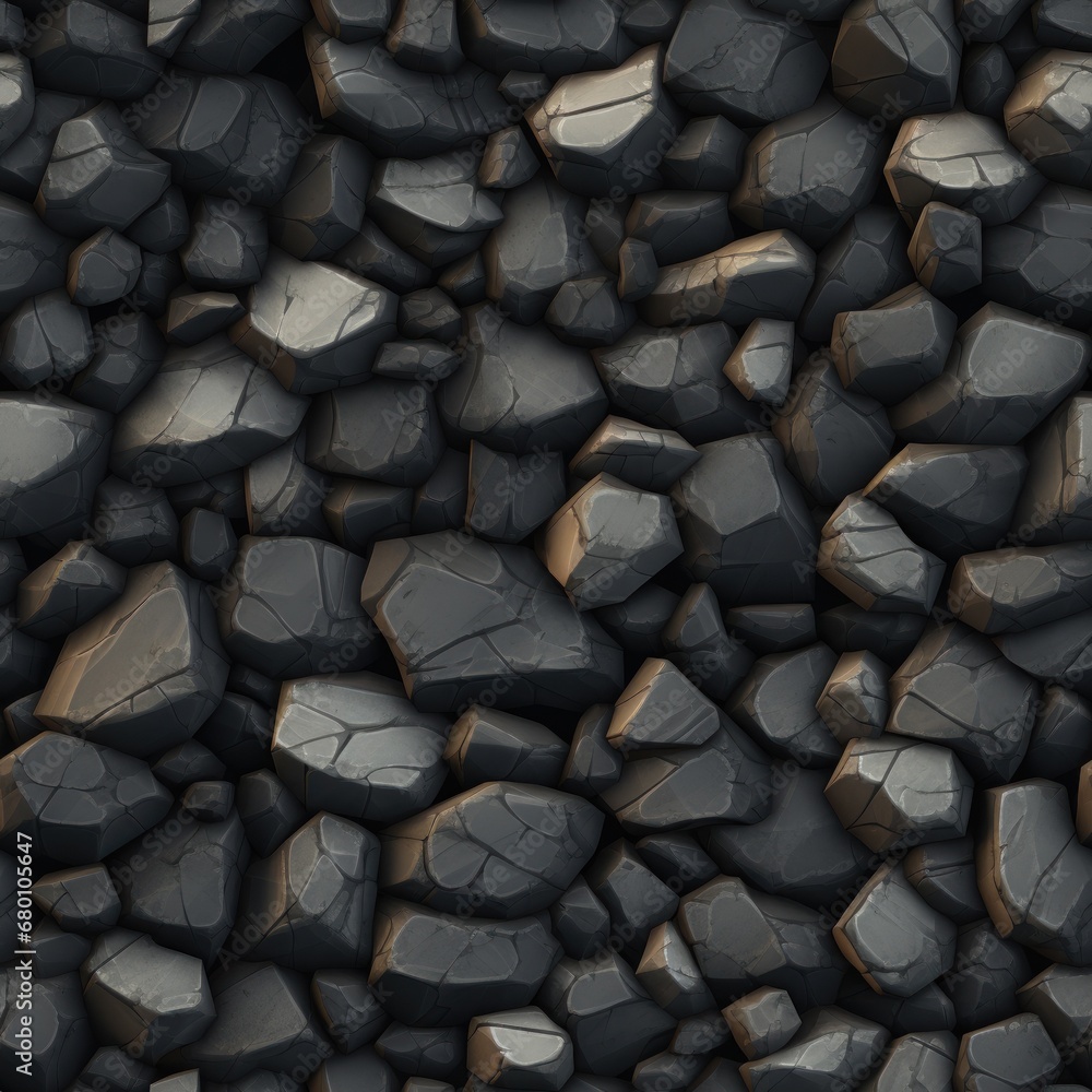 Seamless stone wall texture, 2D game stone texture, cartoon seamless ...