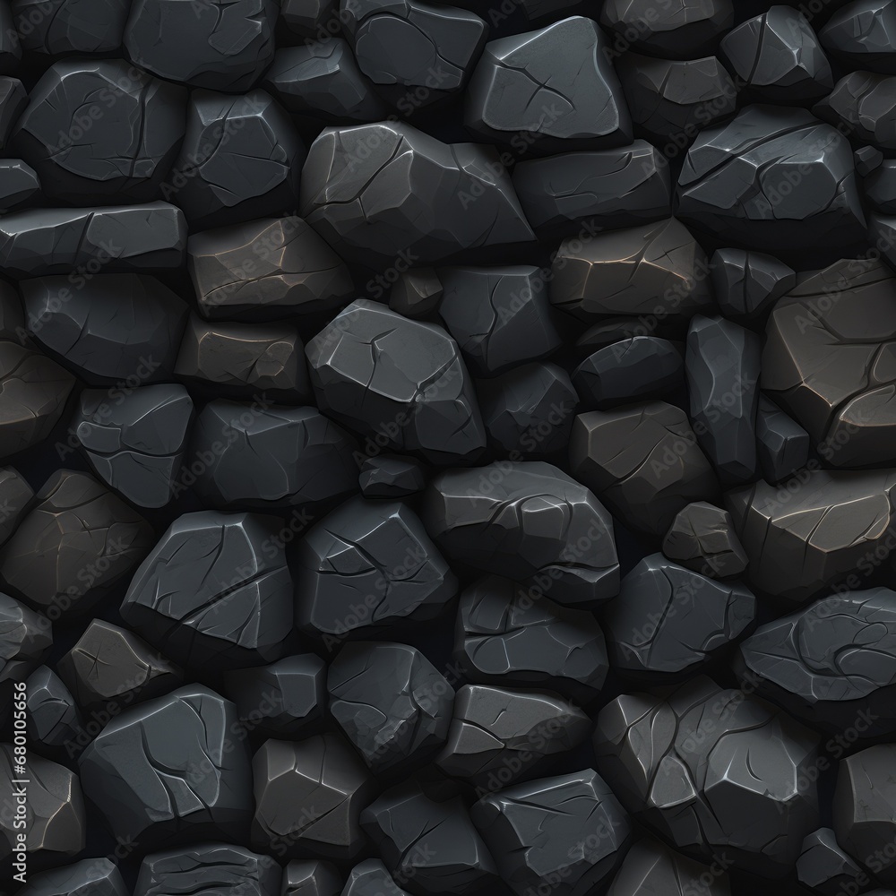 Seamless stone wall texture, 2D game stone texture, cartoon seamless ...