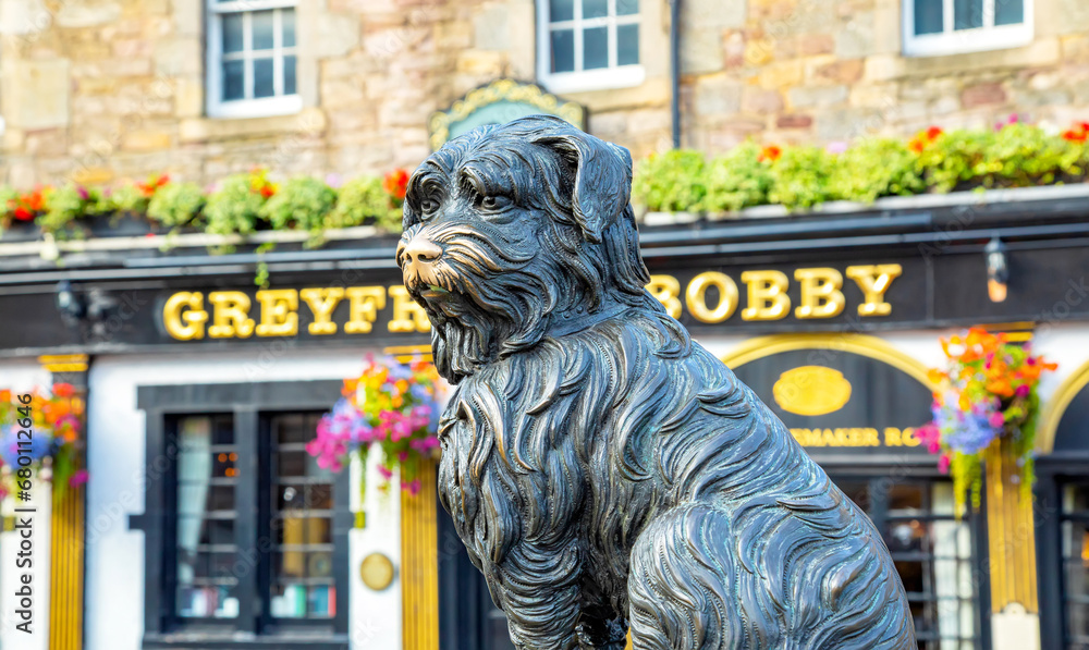 Greyfriars Bobby famous dog monument in Edinburgh, who became known for ...
