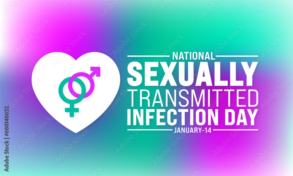 National sexually transmitted infection day background design template ...