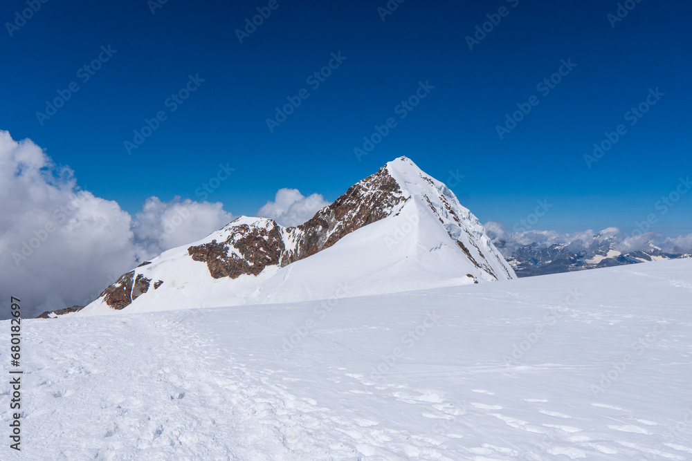 Winter snow covered mountain peaks in Europe. Great place for winter ...