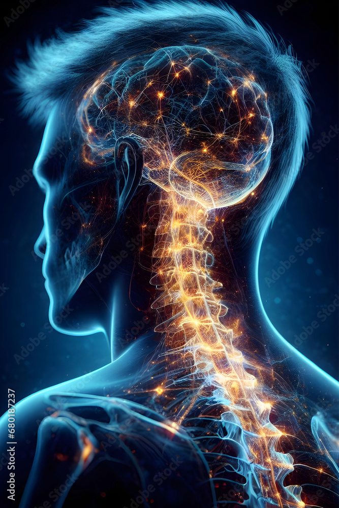 Explore anatomy: Illuminated X-ray captures the intricate connections ...