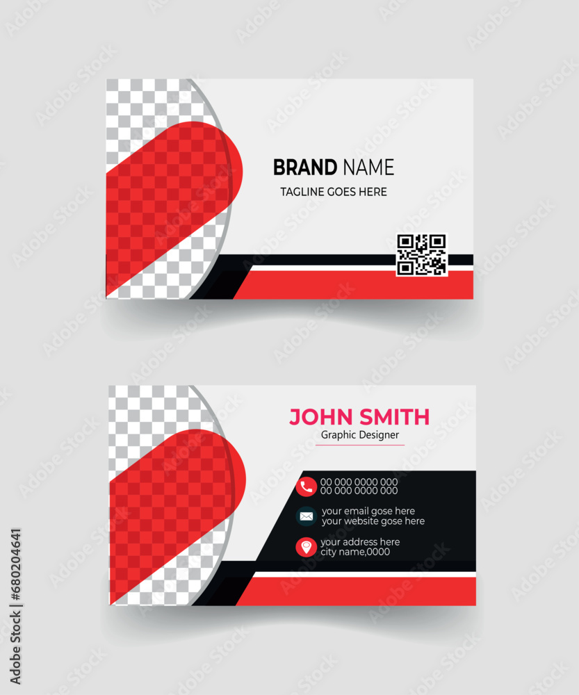 set of cards Creative and modern business card template Set. Portrait ...