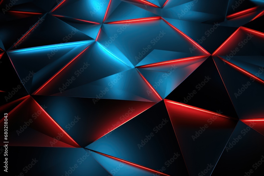 a dark background with a red and blue pattern on the bottom half of the ...