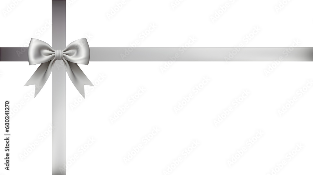ash color bow with horizontal and Vertical cross ribbon for decorate ...