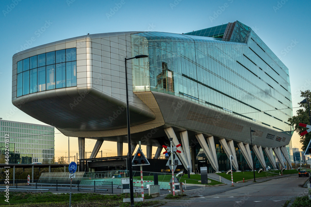 Amsterdam, The Netherlands, 17.11.2023, Infinity building, known ...
