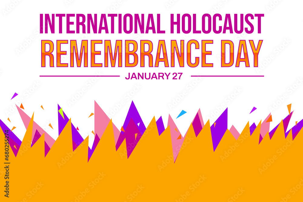 ภาพประกอบสต็อก Remembrance of holocaust background in different color ...