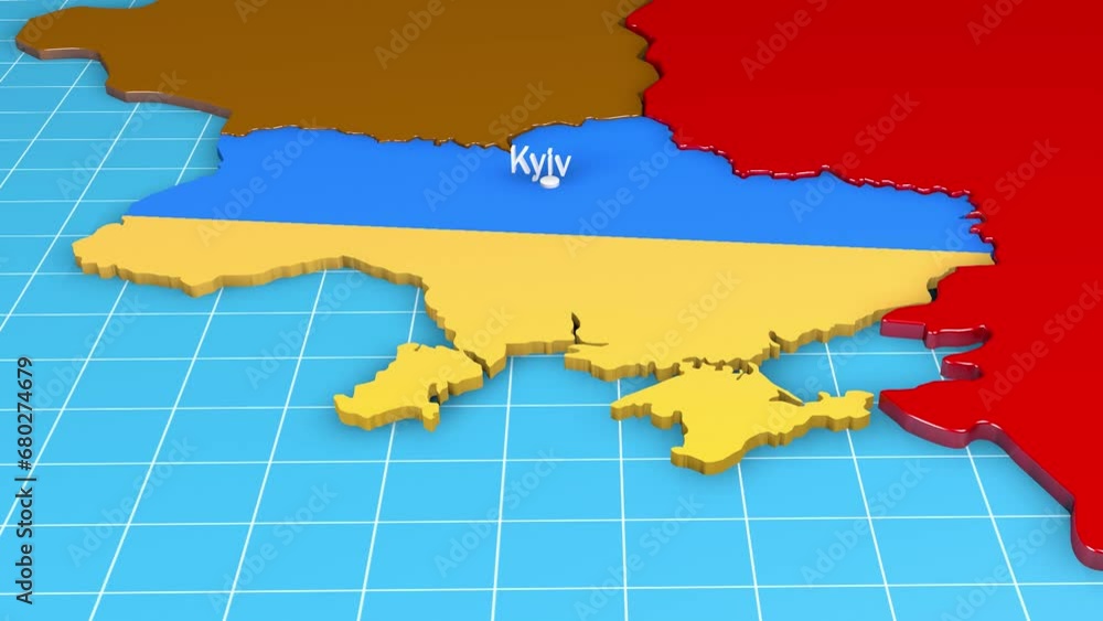 Belarus and Ukraine countries detailed editable map with regions cities ...