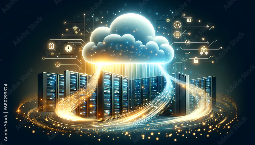 Cloud Computing Migration Servers To Cloud Data Center Server Farm Cloud Migration Data
