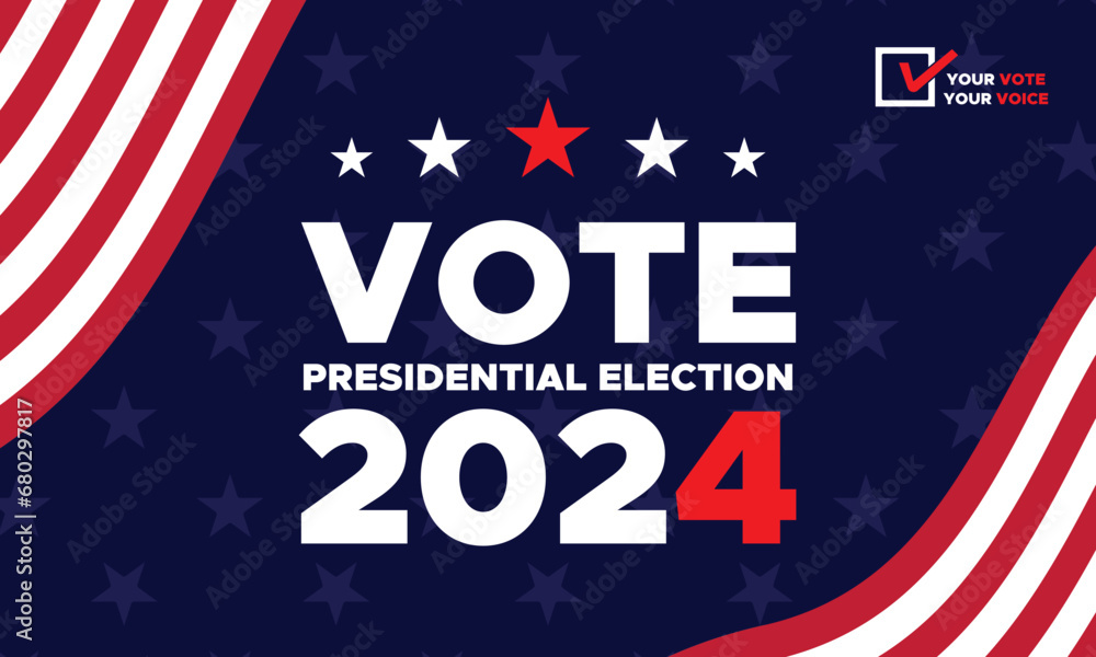 Vote 2024. Presidential election day in united states. Election 2024 ...