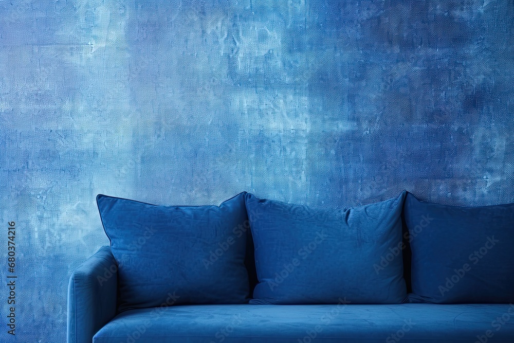 Indigo Color Fabric Texture: Enhance Interior Wall Design with Textured ...