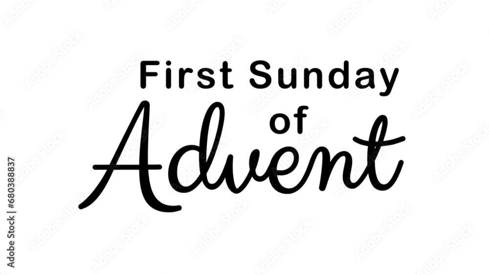 First Sunday of Advent Text Animation. Great for First Sunday of Advent ...