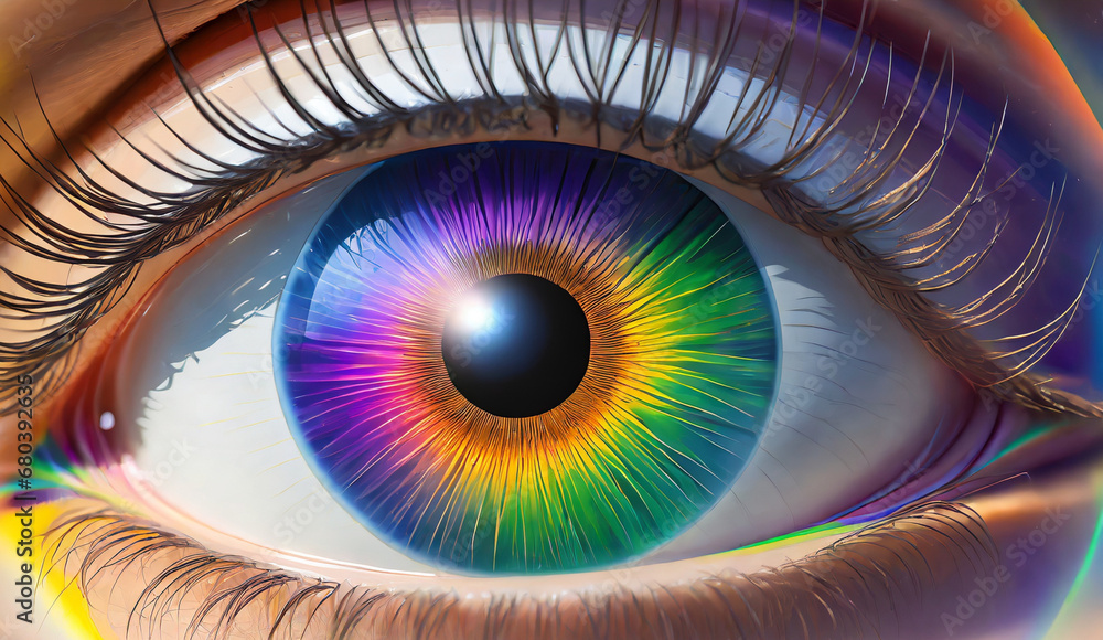 Multicolored Iris Animation Exploring the Human Eye, Unveiling the Beauty of the Human Eye ...