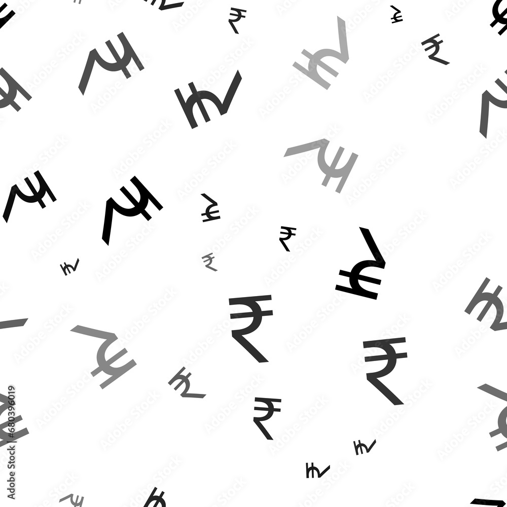 Seamless vector pattern with indian rupee symbols, creating a creative ...