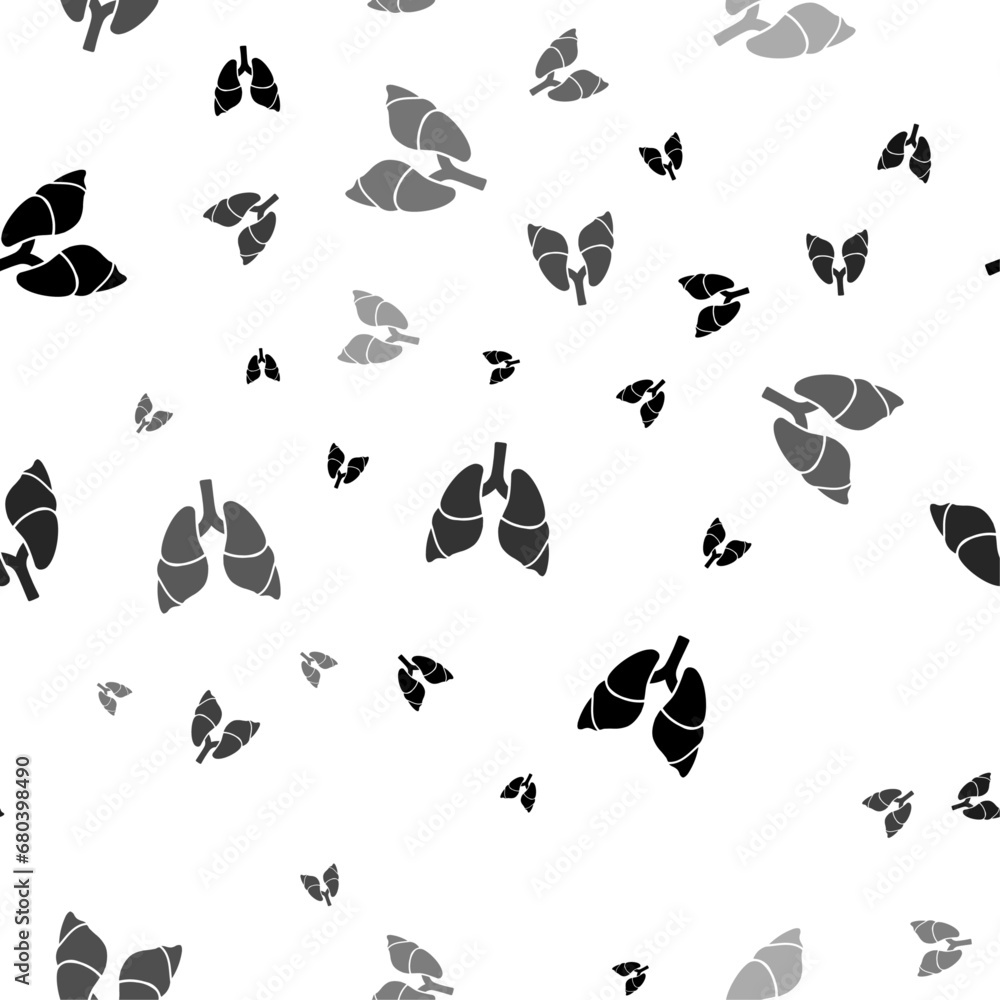 Seamless vector pattern with lungs symbols, creating a creative ...
