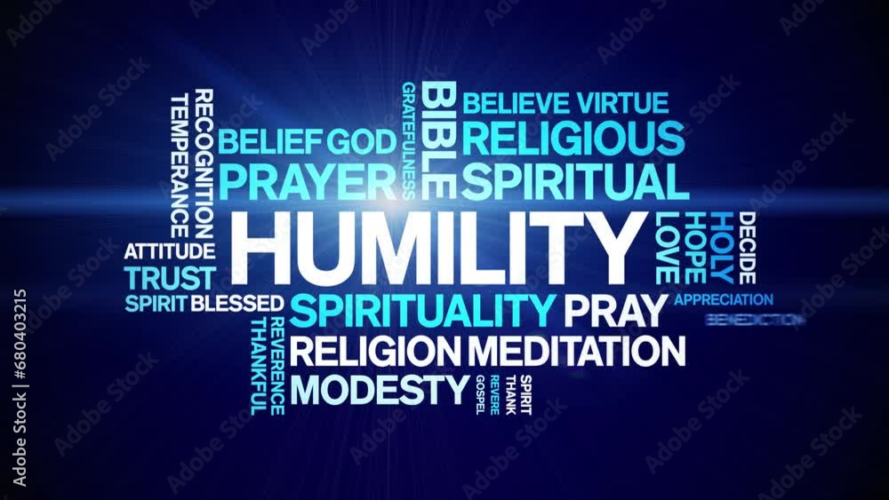 Humility animated tag word cloud;text design animation kinetic ...