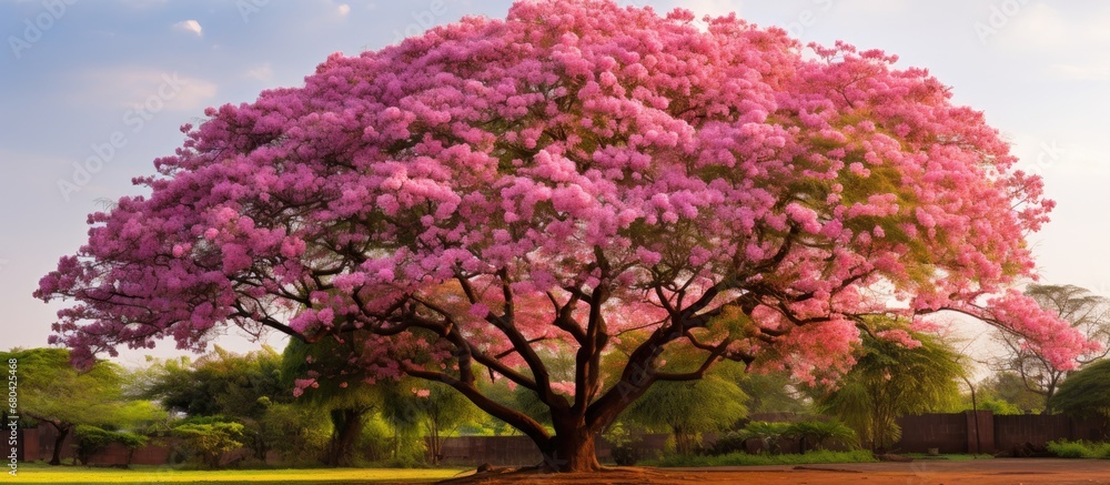 The magnificent Tabebuia rosea, also known as the Pink Trumpet tree ...