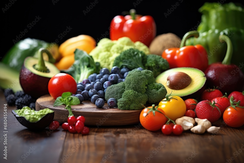 Nutritionist Advising Patient With Healthy Fruits And Vegetables ...