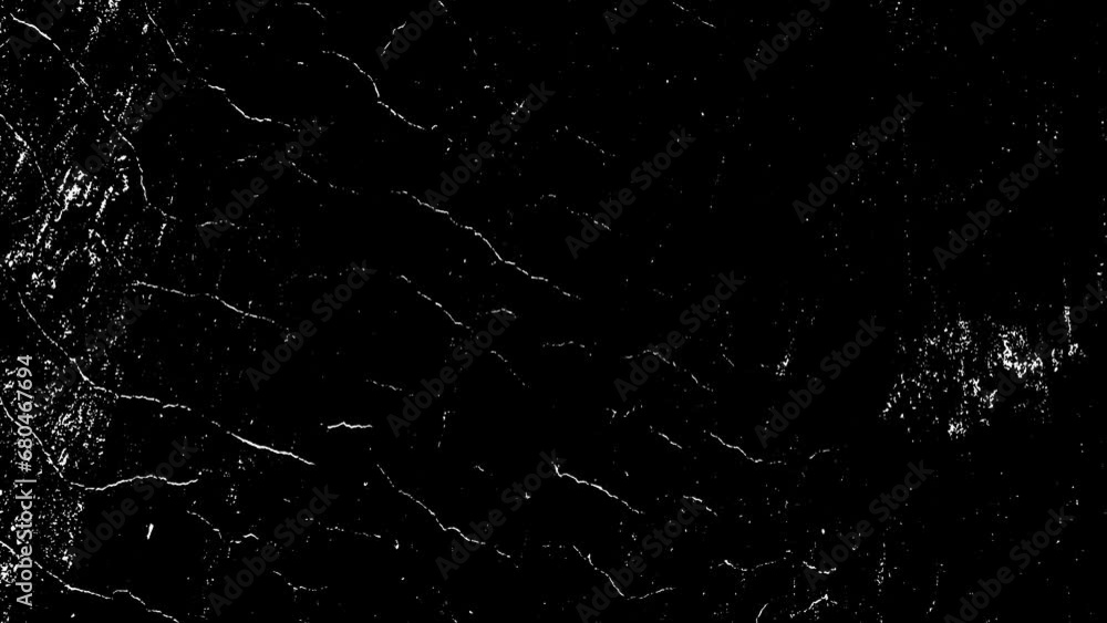 Black and white screen mode grunge overlay distress, looped animation ...