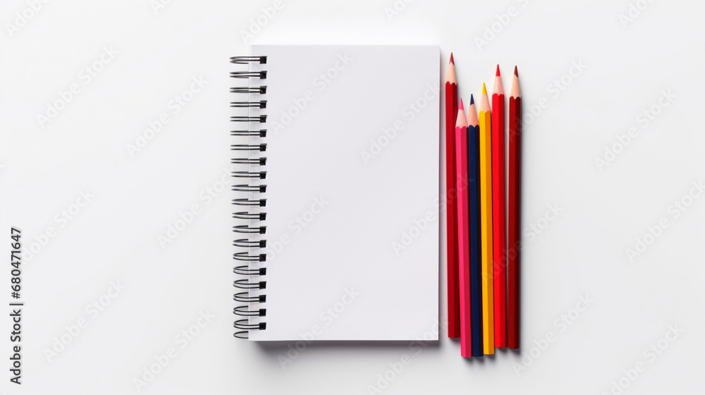notebook and pencil Stock Photo | Adobe Stock