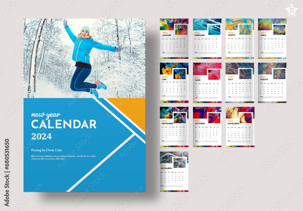 Calendar Layout Stock Template | Adobe Stock
