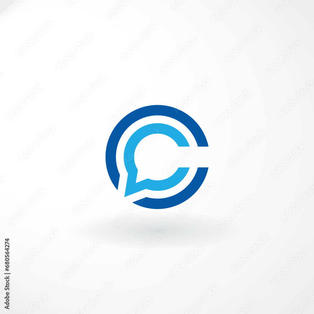 Vector Logo - Logo Symbol with Letter C dan C and Symbol Represent ...