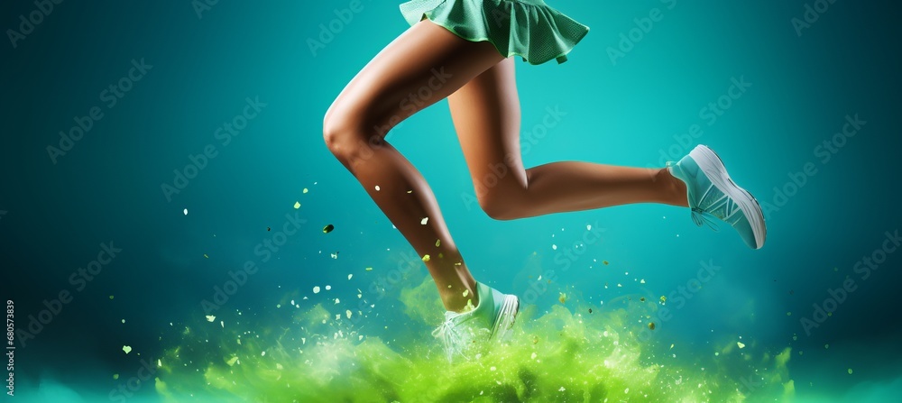 Toned woman, perfect body for sports, fitness, plastic surgery, and ...