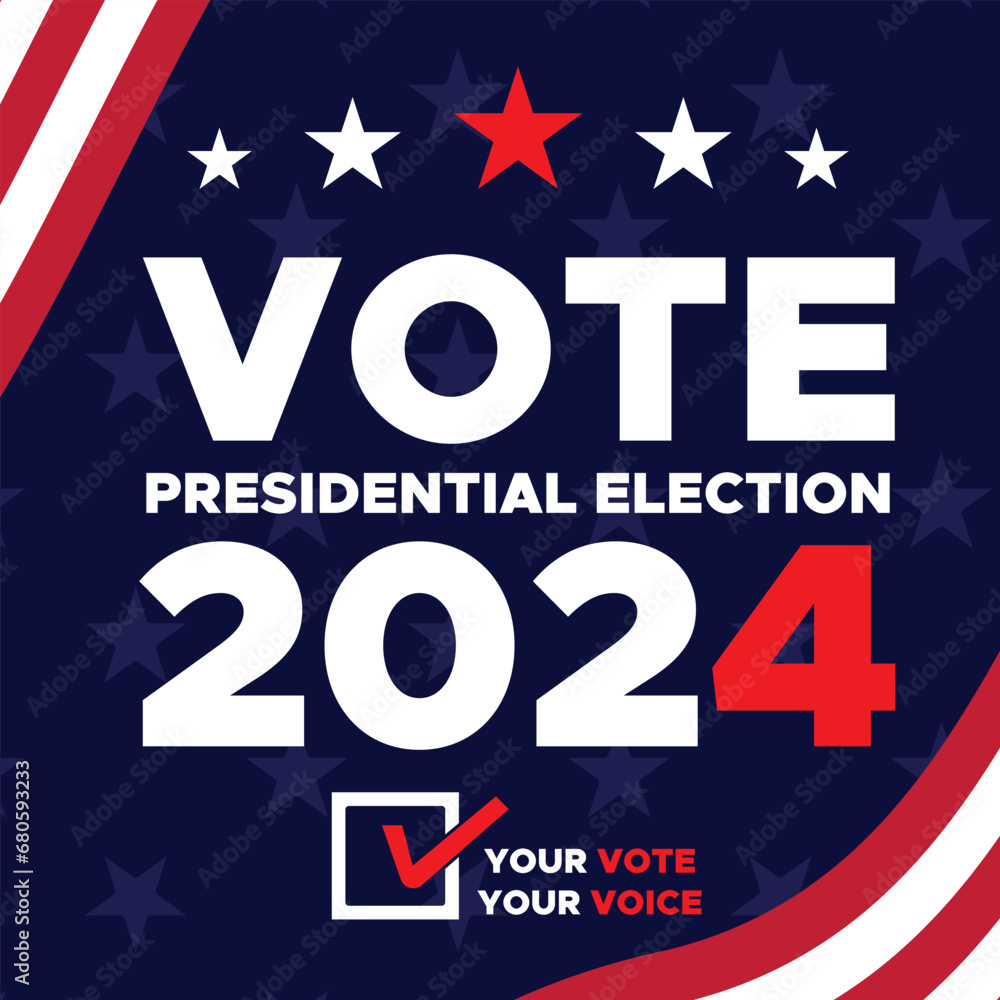 Vote 2024. Presidential election day in united states. Election 2024 ...
