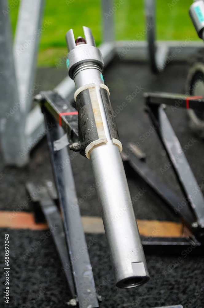 Ballistic disruptor, or "Pig Stick", used to defuse bombs, Improvised ...